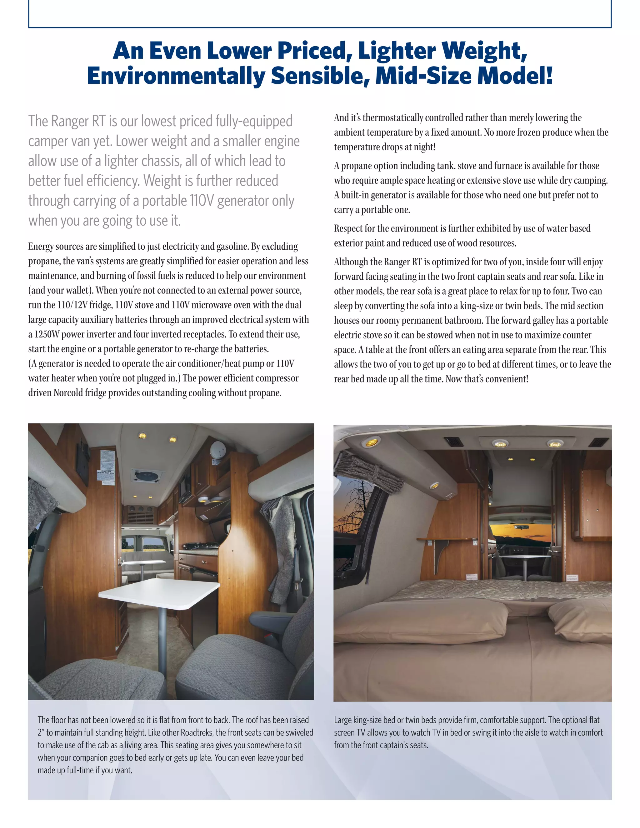 Roadtrek Ranger RT 2013 Brochure | PDF