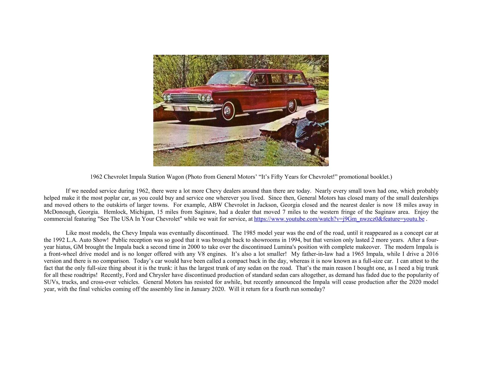 Roadtrip Dream Ride: The 1962 Chevrolet Impala | PDF