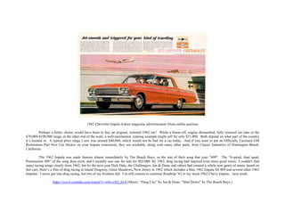 Roadtrip Dream Ride: The 1962 Chevrolet Impala | PDF