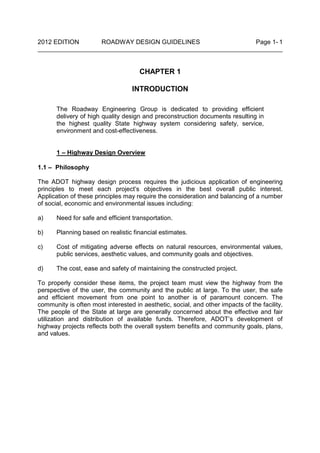 Roadway design-guidelines | PDF