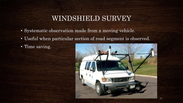 Roadway condition survey | PPTX | Civil Engineering Industry | Industries