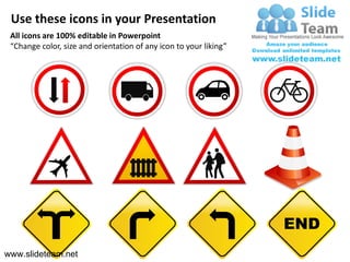 Roadway highway freeway exit signs billboards warning cauton teamwork ...