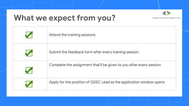 Roadway to GDSC- Session 1 Powerpoint Presentation | PPTX