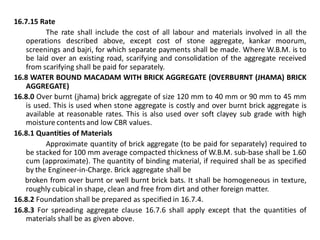 Roadwork from CPWD specification | PDF