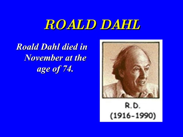 Roald Dahl Powerpoint | PPT