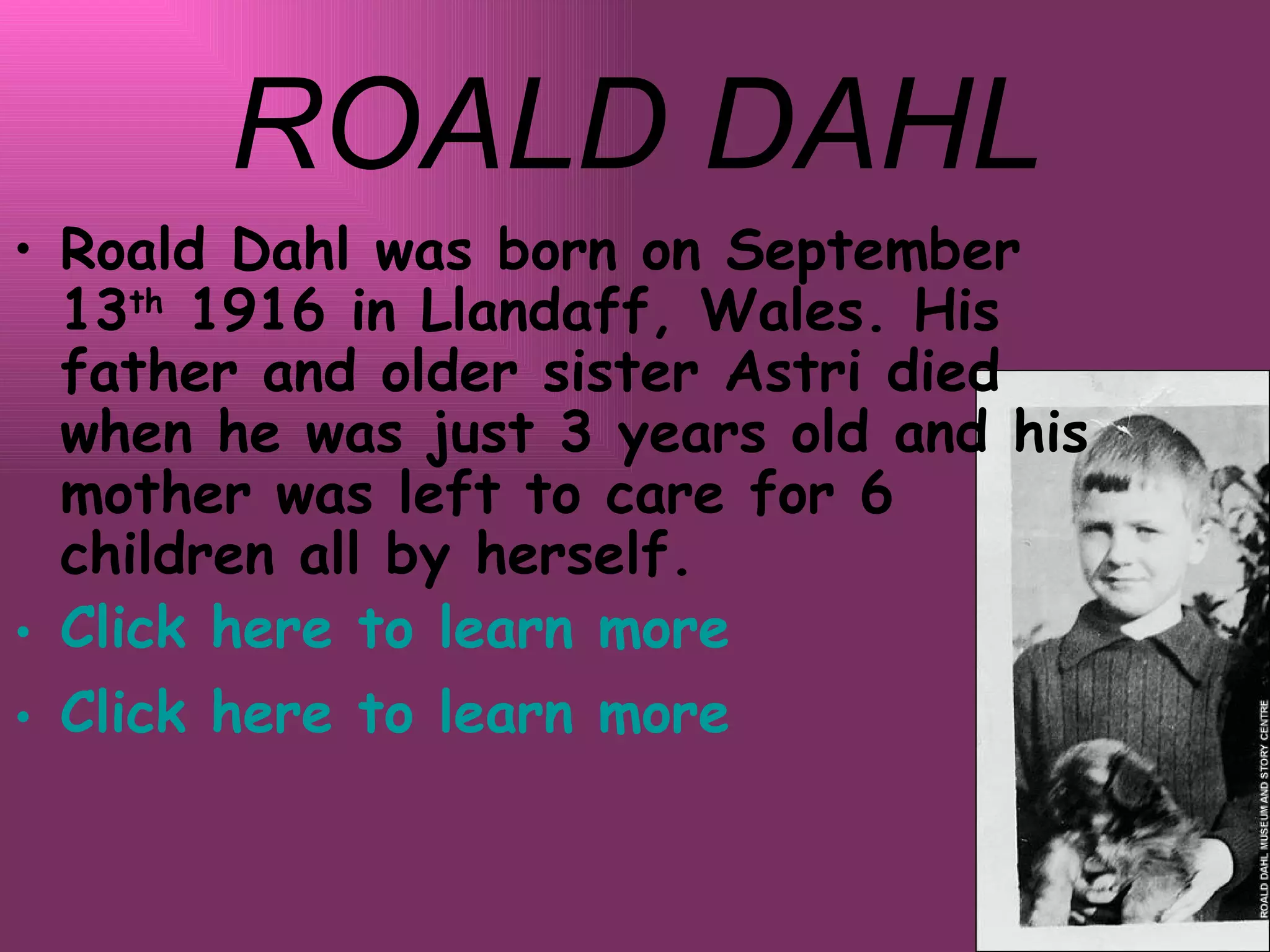 Roald Dahl | PPT