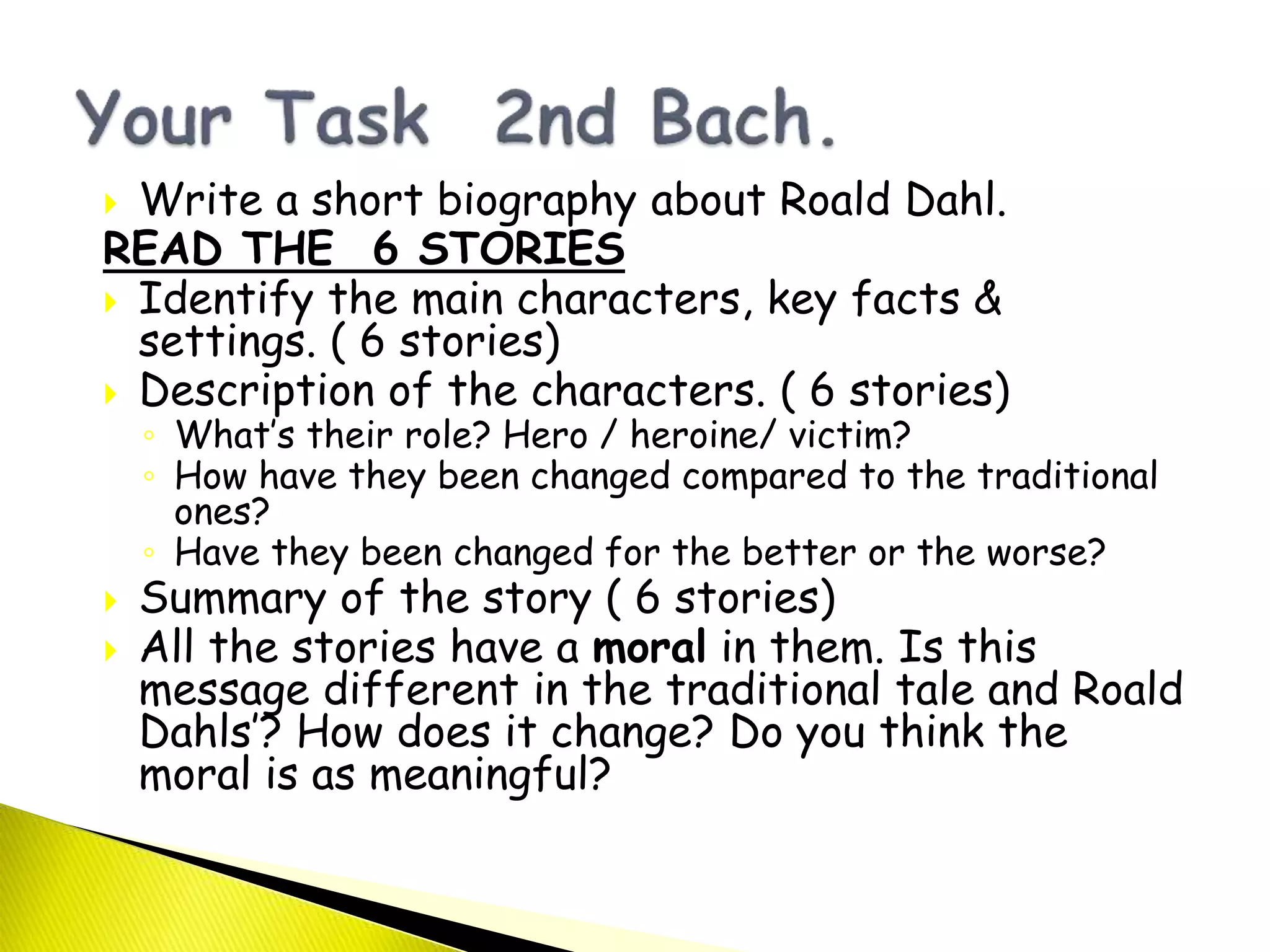 Roald Dahl | PPTX