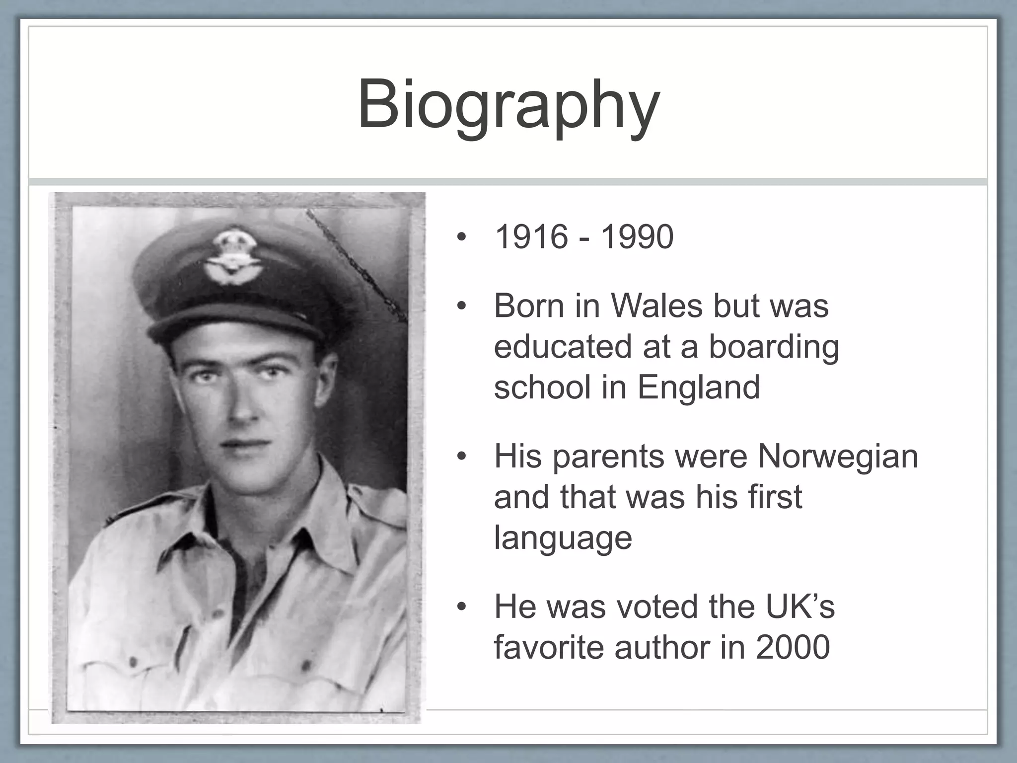 Roald Dahl | PPT | Celebrity Families | Pop Culture