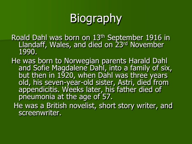 Roald Dahl.ppt by Ines