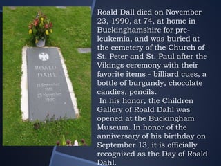 Roald dahl bubryak | PPTX