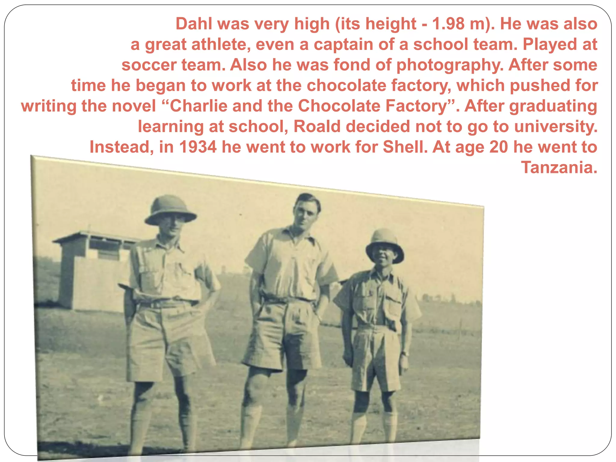 Roald dahl martynyuk | PPTX | Celebrity Families | Pop Culture