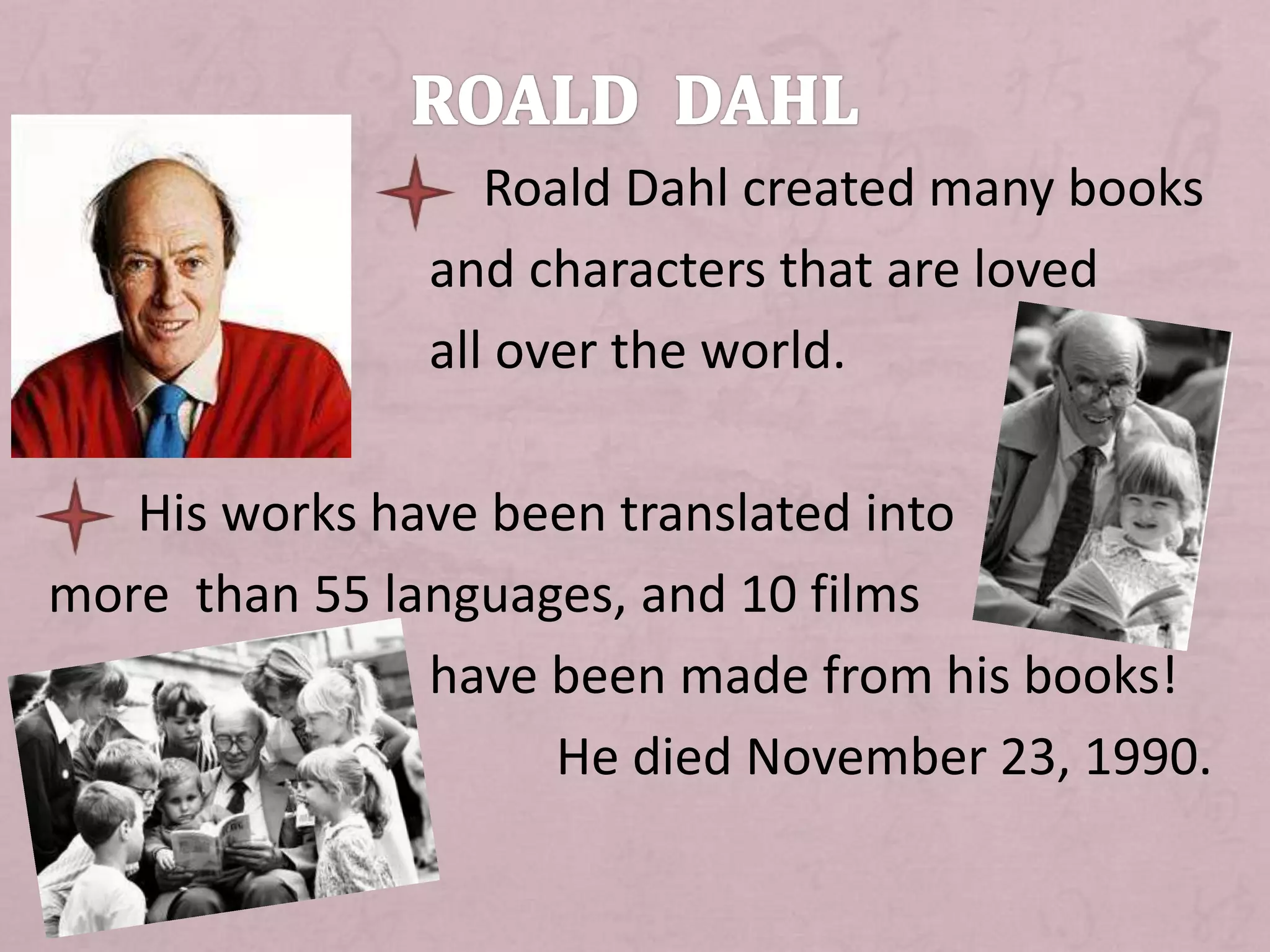 Roald Dahl bio PPT | PPTX