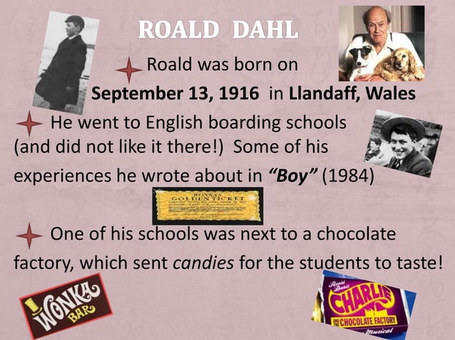 Roald Dahl bio PPT | PPTX