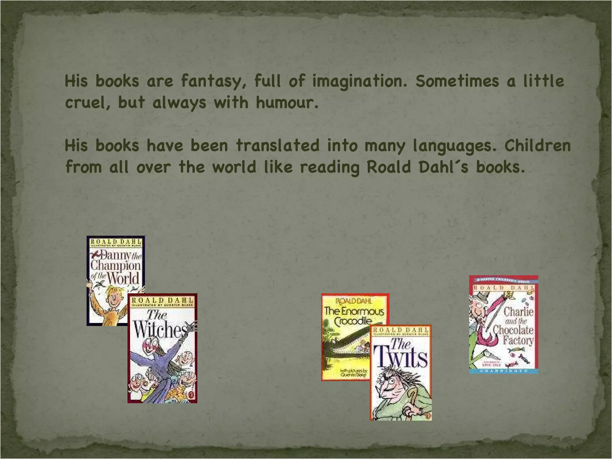 Roald Dahl biography Presentation | PPT