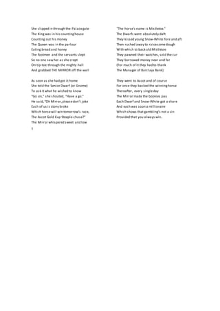 Roald dahl's revolting rhymes | DOCX