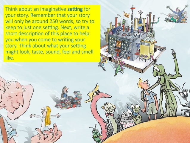 Roald Dahl writing workshop exploring his writing style | PPT