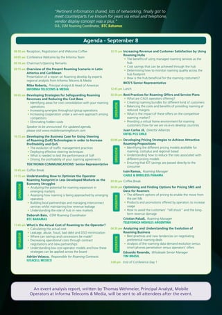 Roaming Brochure | PDF