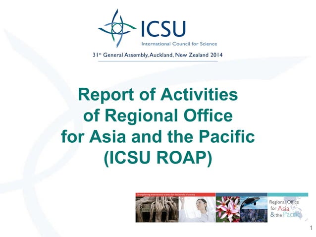 Activities of ICSU ROAP 2012 - 2014 | PPT