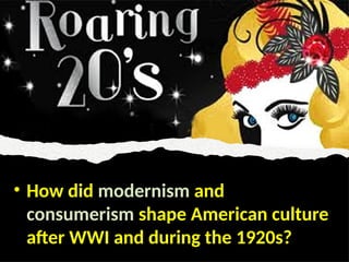 Roaring 20s & effects -APUSH study material.pptx