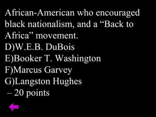 Roaring 20's Jeopardy Review | PPT