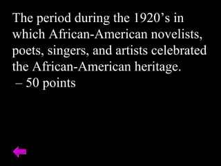 Roaring 20's Jeopardy Review | PPT