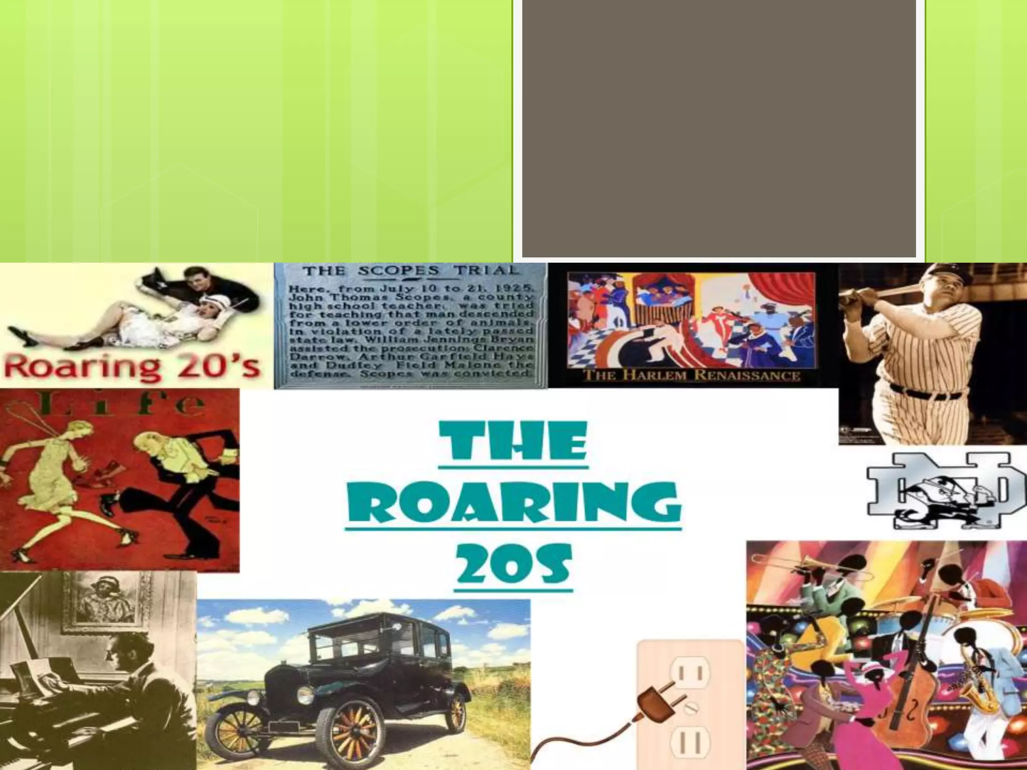 Roaring 20s ppt | PPTX