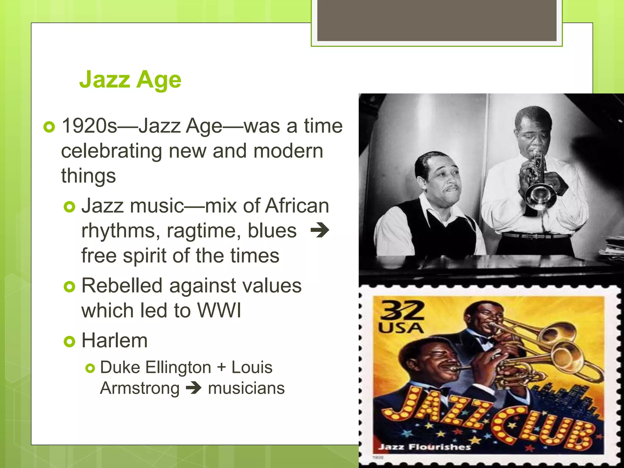 Roaring 20s ppt | PPTX