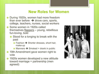 Roaring 20s ppt | PPTX