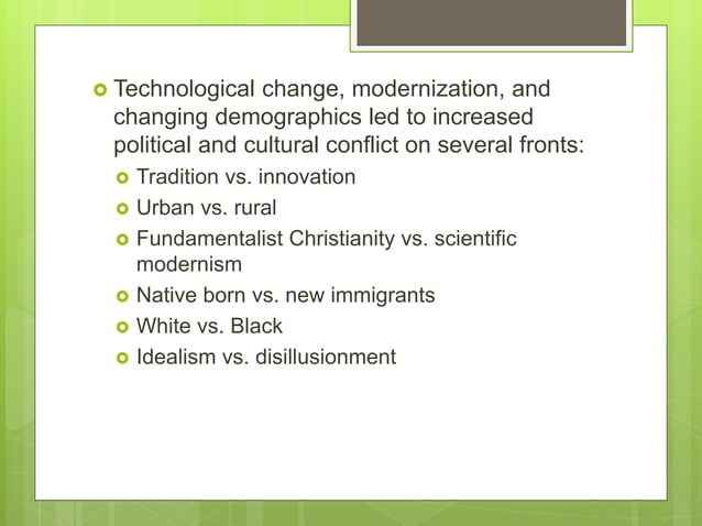 Roaring 20s ppt | PPTX | Political Issues & policy | Politics