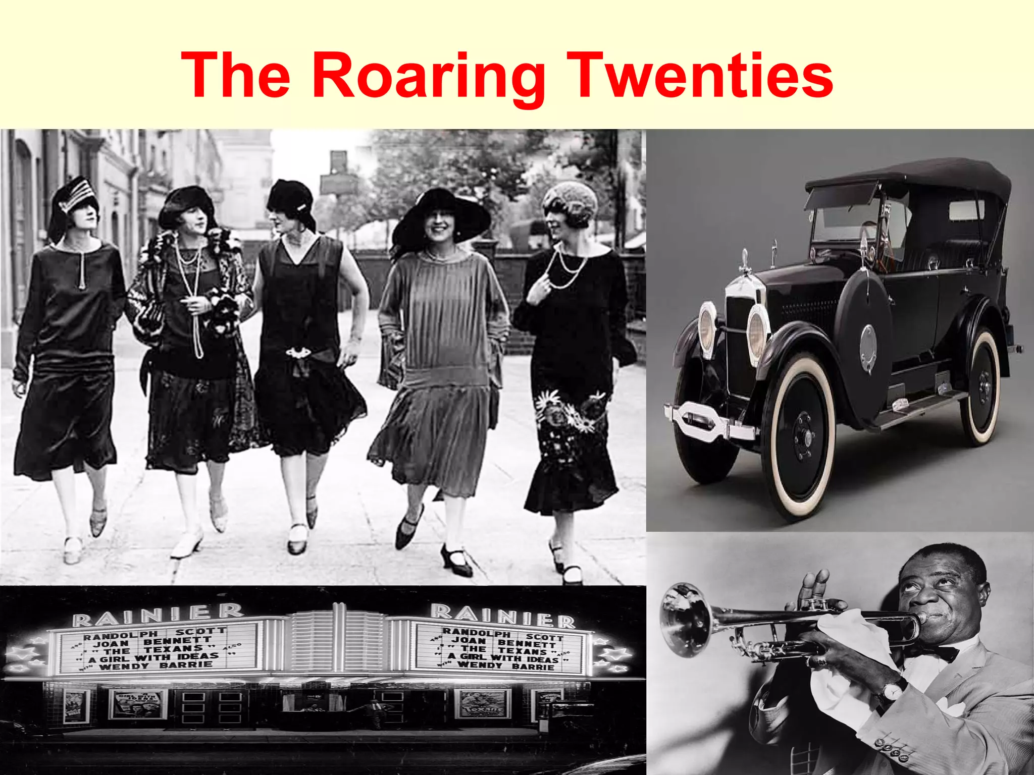 The Roaring Twenties (1920s) | PPT | Economy | Business and Finance