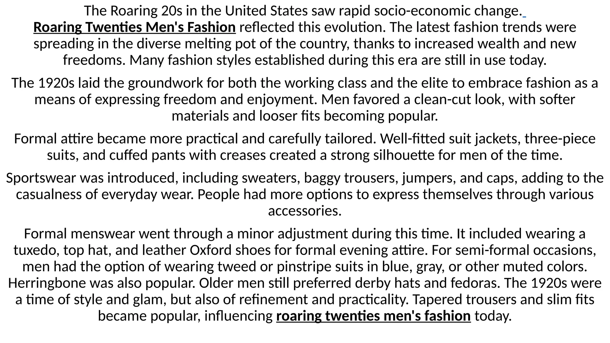 Roaring - Twenties - Men's - Fashion.pptx