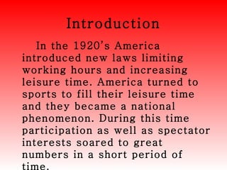 Roaring Twenties Sports | PPT