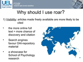 Roar Presentation To School Of Psychology | PPT