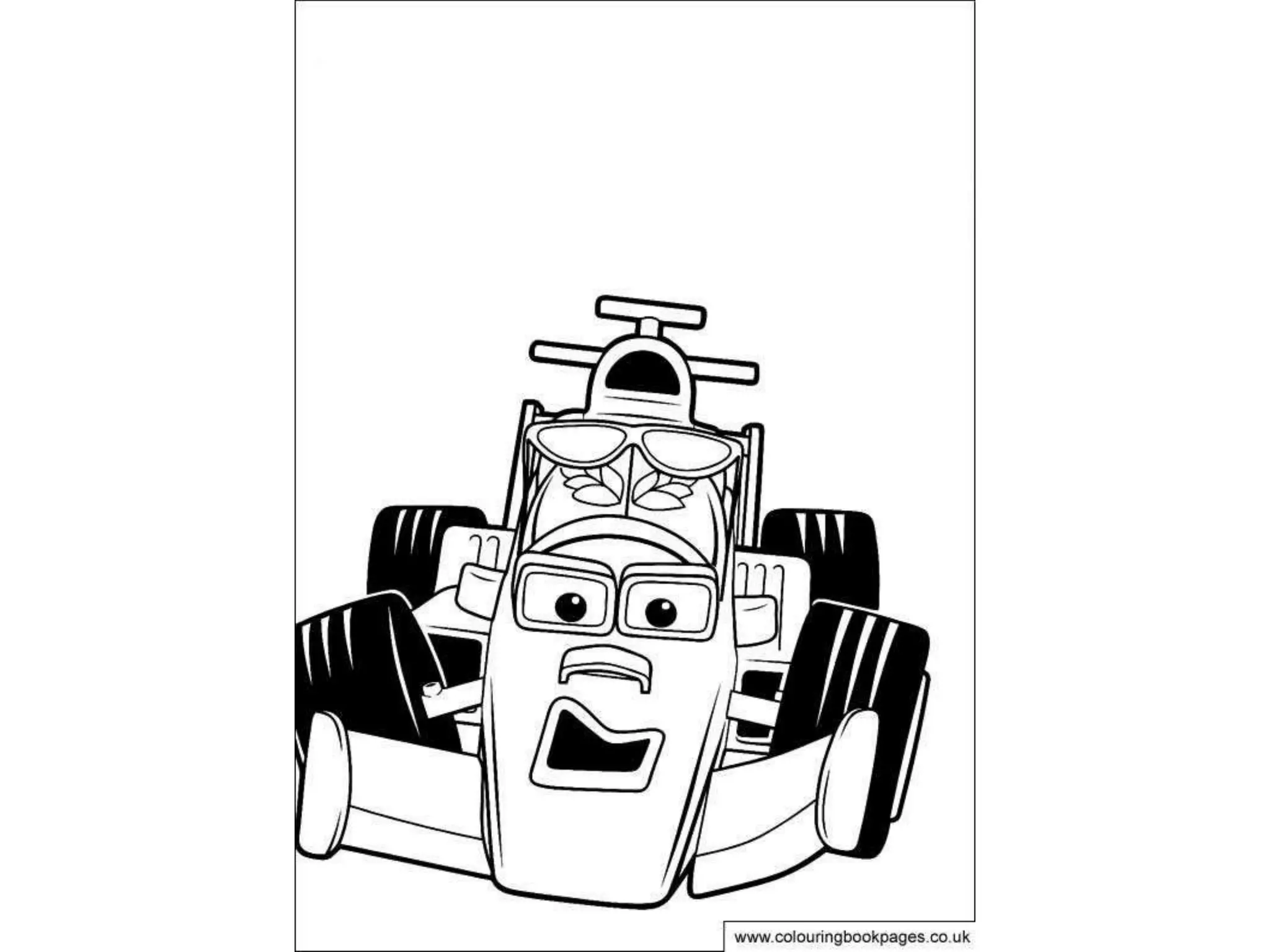 Roary the racing car Colouring Pages and Kids Colouring Activities | PPT