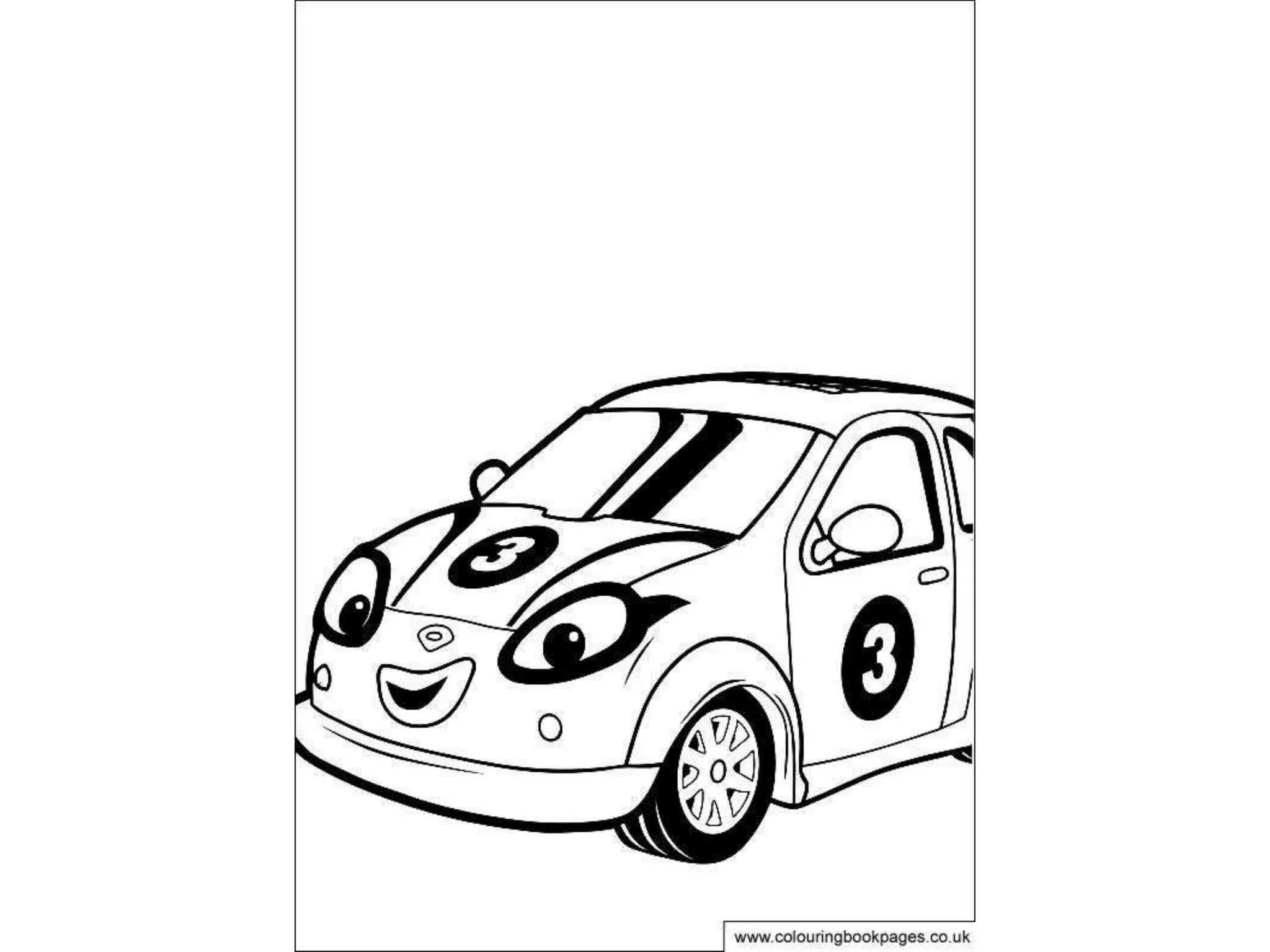 Roary the racing car Colouring Pages and Kids Colouring Activities | PPT