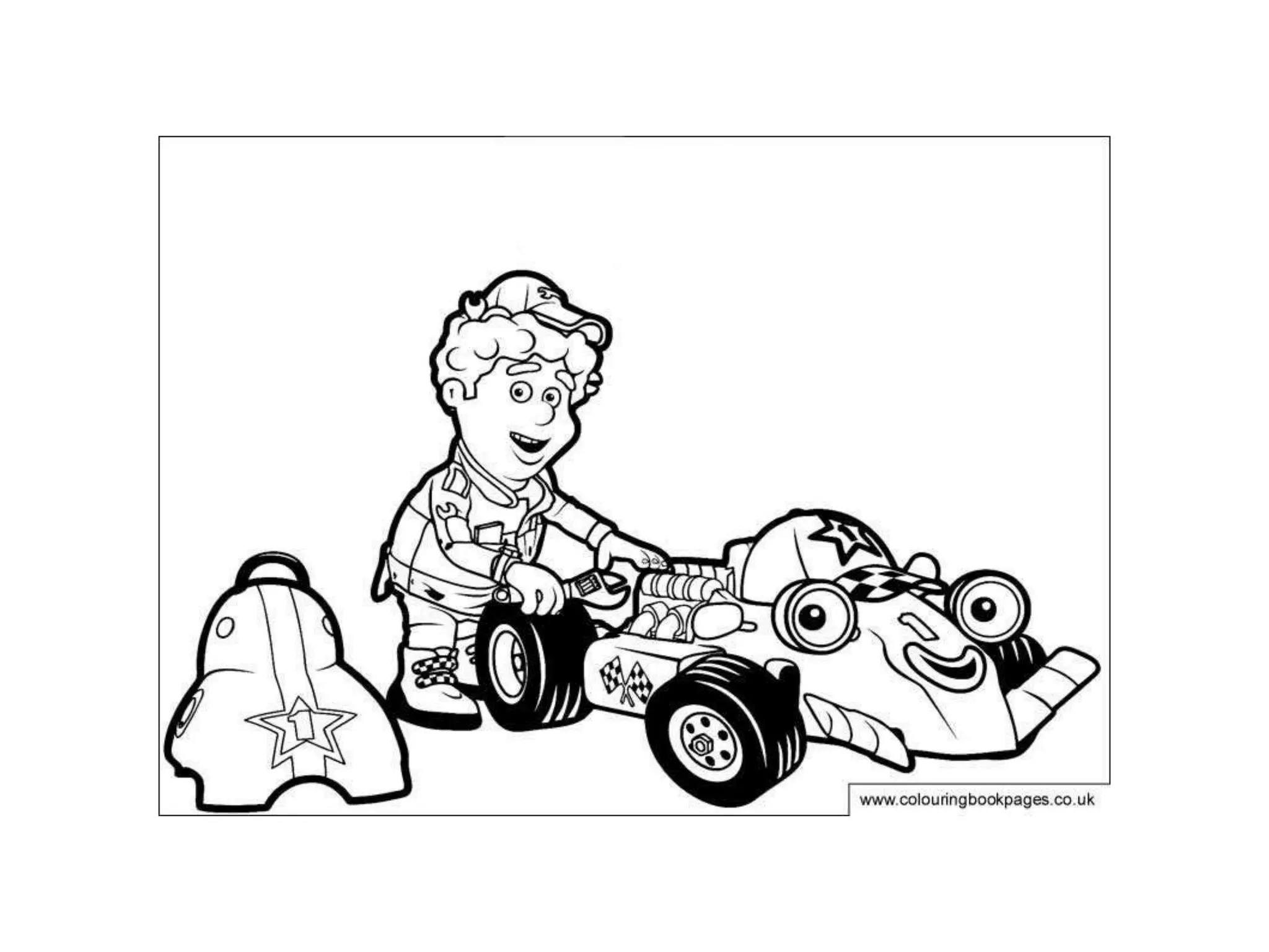 Roary the racing car Colouring Pages and Kids Colouring Activities | PPT