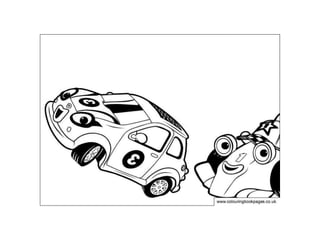 Roary the racing car Colouring Pages and Kids Colouring Activities | PPT