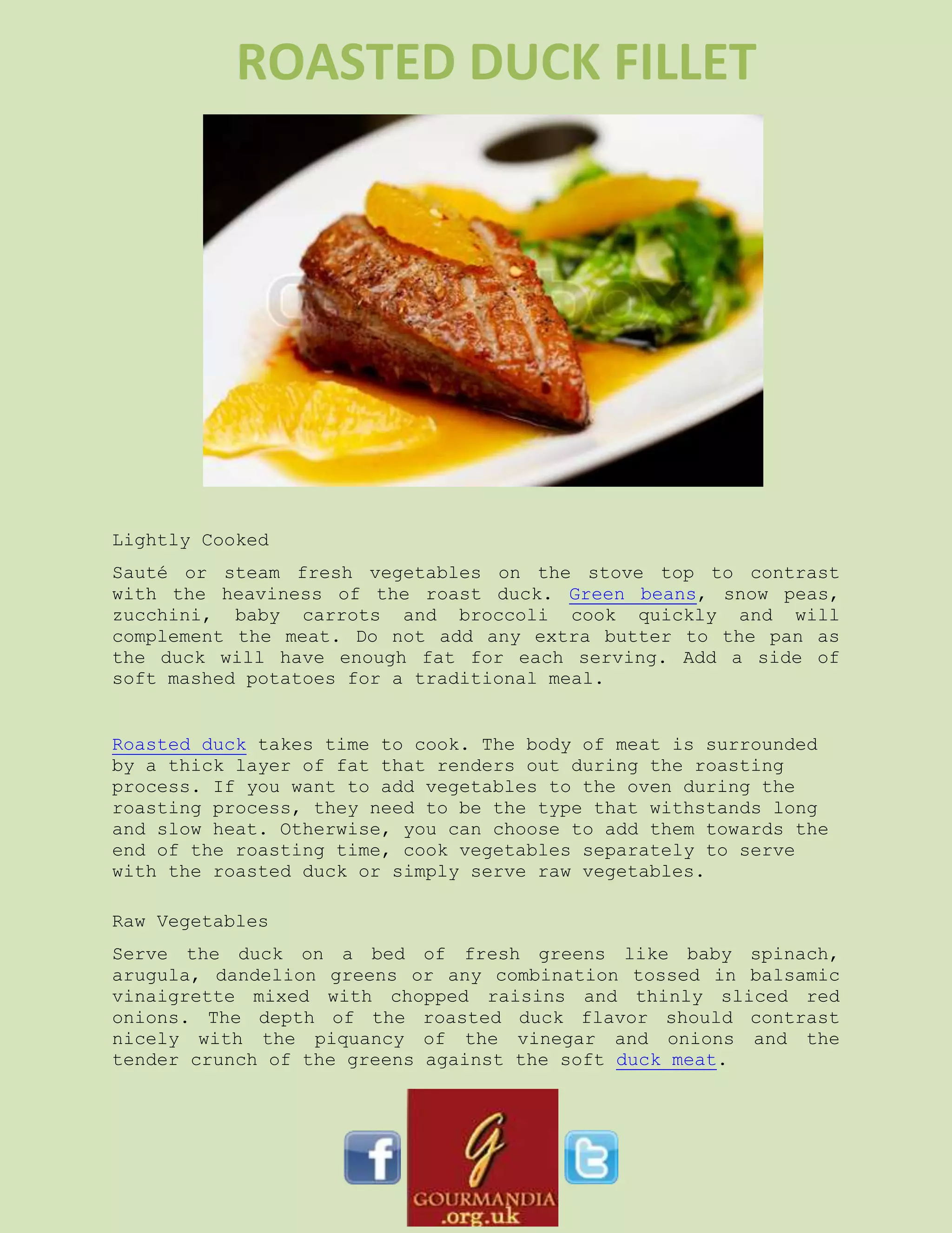 Roasted duck fillet | PDF