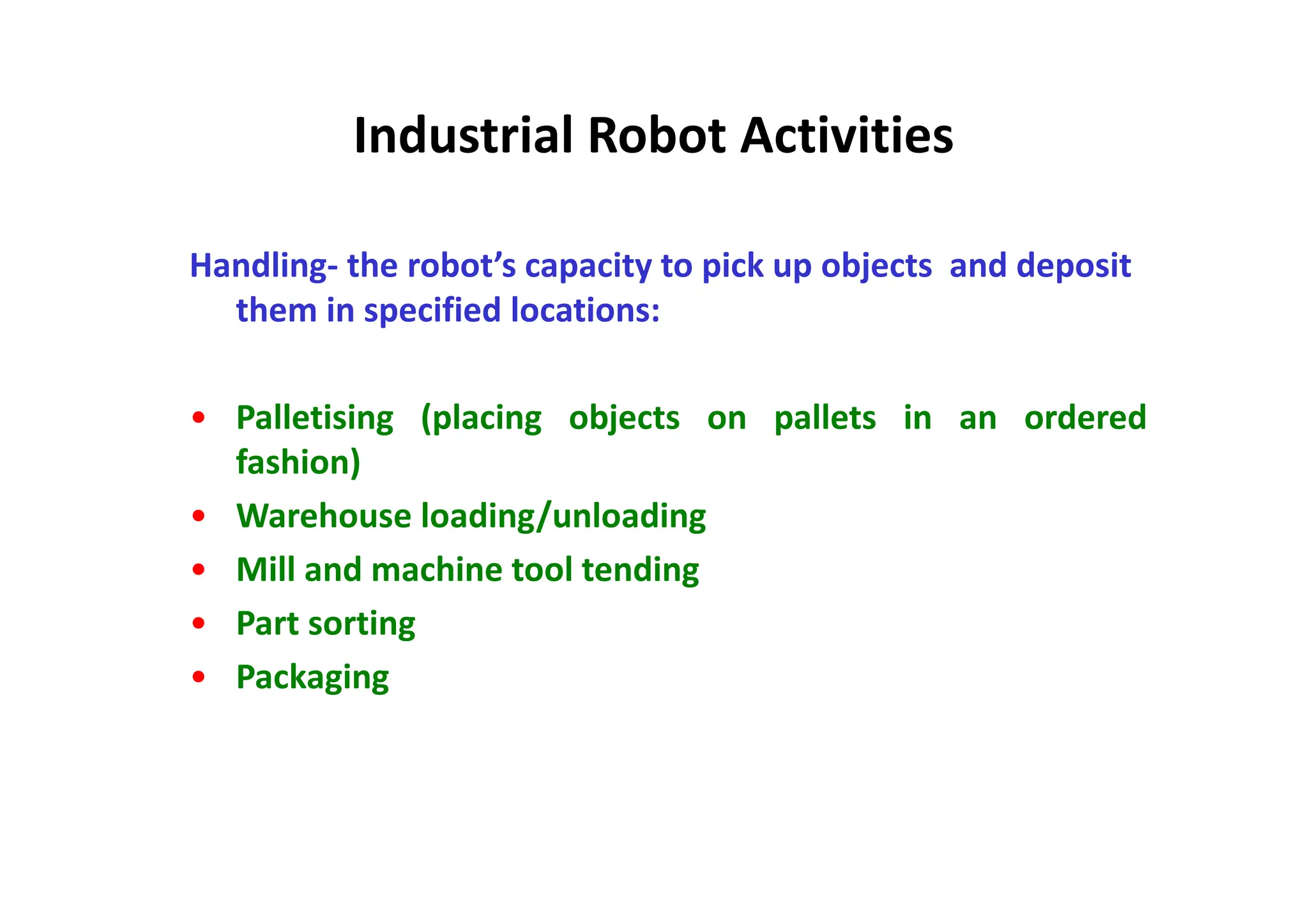 Robotics 4M Topic slides about types of robots | PPT