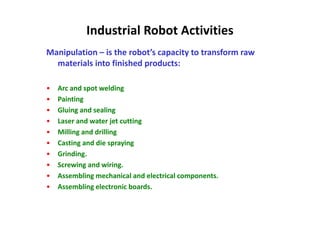 Robotics 4M Topic slides about types of robots | PPT