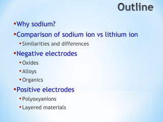 Edinburgh | May-16 | Future Battery Chemistries – The Rôle of Sodium | PPT
