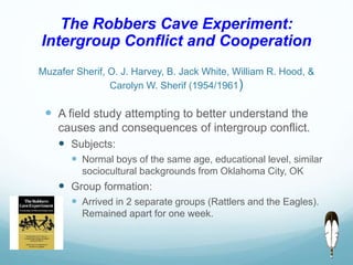Robbers Cave Study Summary | PPTX