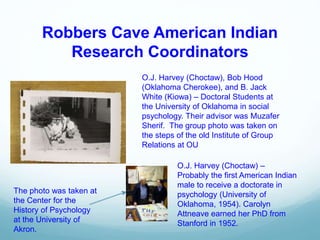 Robbers Cave Study Summary | PPTX