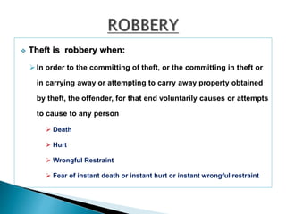 Robbery IPC S390 | PPTX