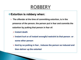 Robbery IPC S390 | PPTX