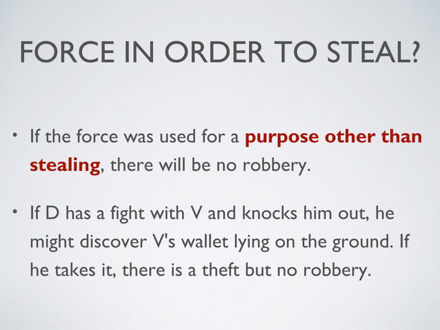 Robbery | PPT