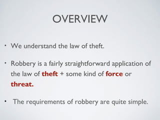 Robbery | PPT