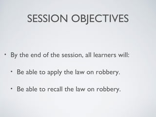 Robbery | PPT