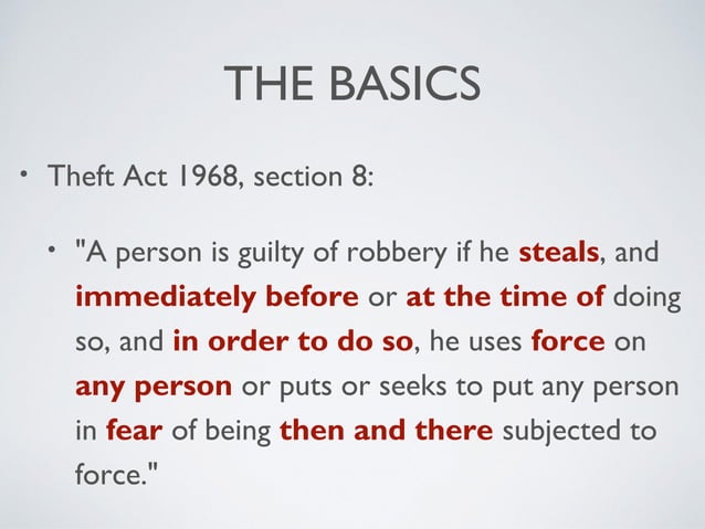 Robbery | PPT