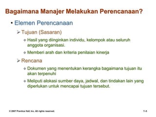 Robbins 7 _ Dasar-Dasar Perencanaan | PPSX